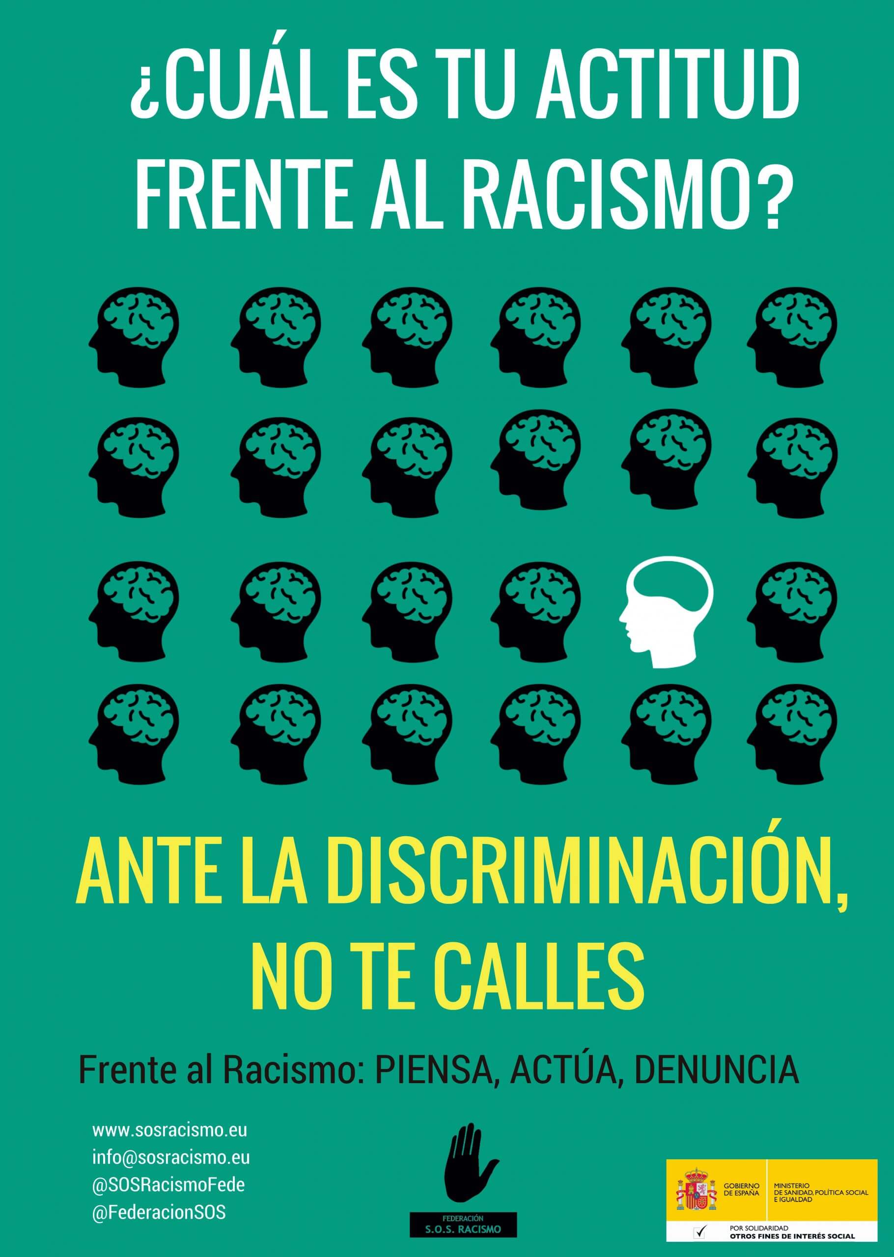 SOS Racismo lanza su campaña: "Frente al racismo: PIENSA, ACTÚA ...